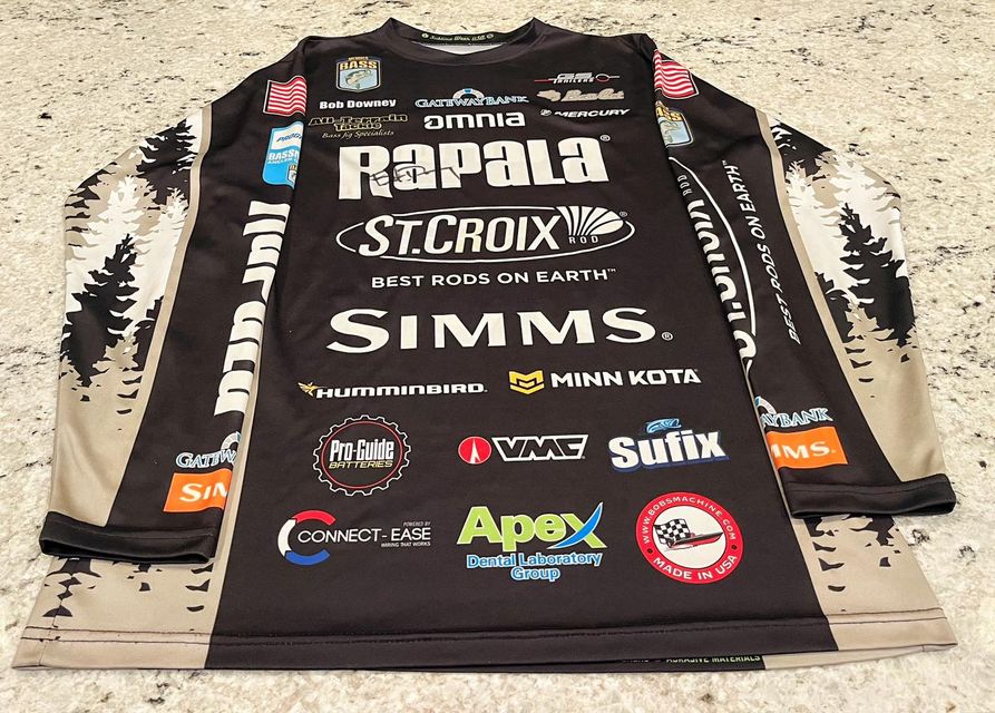 BASS Elite Series Pro, Bob Downey Fishing’s signed jersey | Westernbass.com