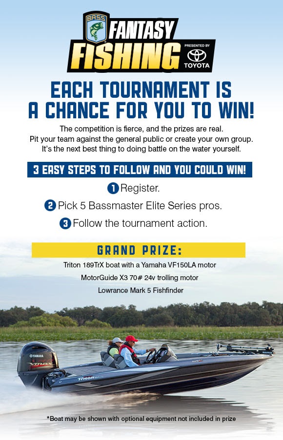 Play Fantasy Fishing -- each tournament is a chance to take home prizes ...