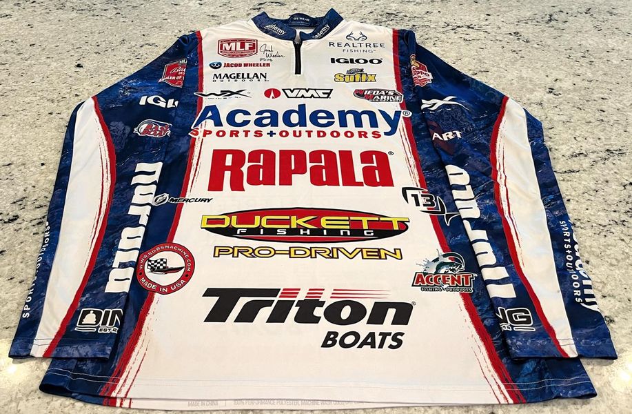 Jacob Wheeler’s signed 2023 tournament jersey | Westernbass.com